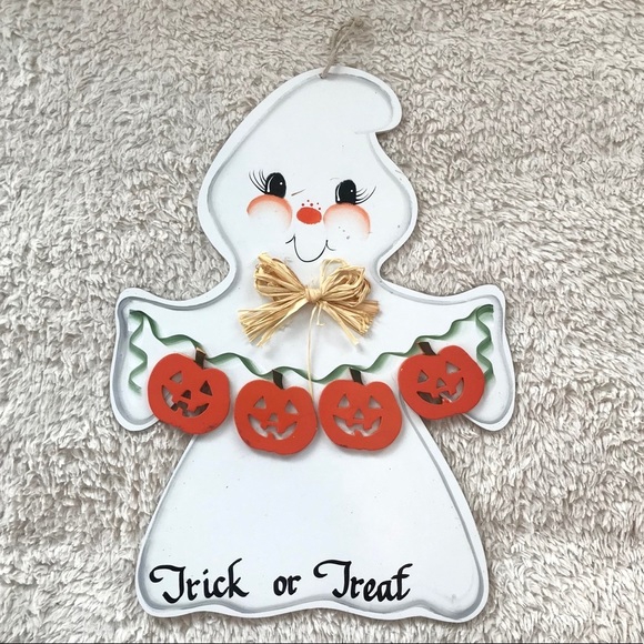 Holiday | Halloween Trick Or Treat Happy Ghost Sign | Poshmark
